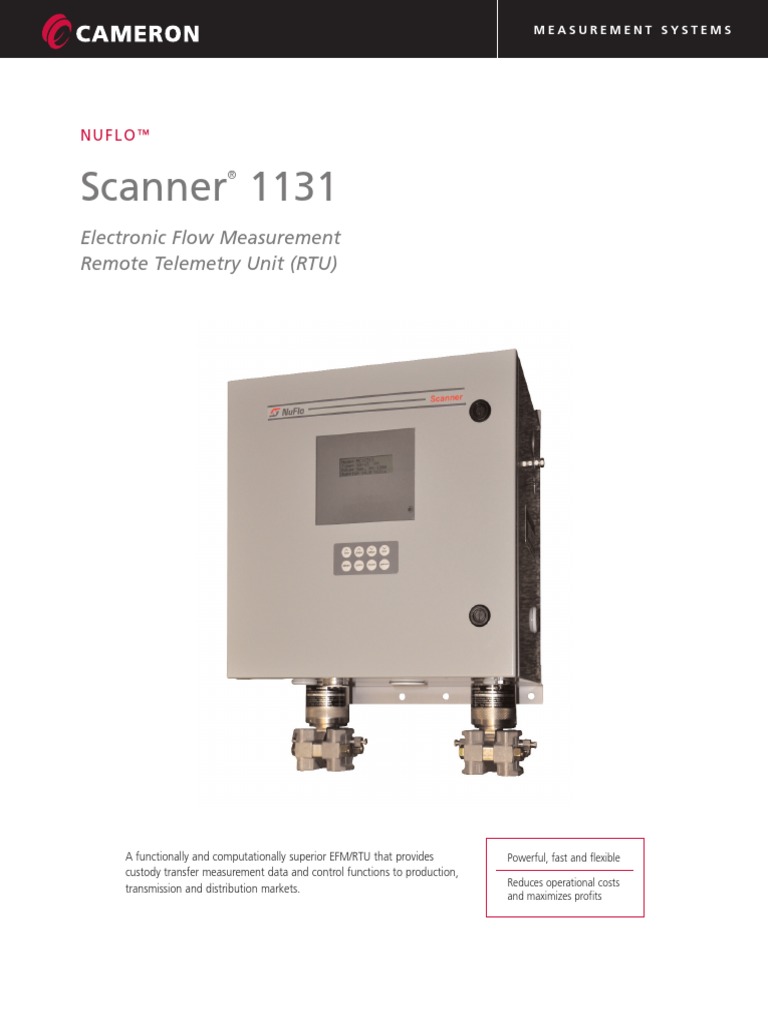 Scanner 1131: Electronic Flow Measurement Remote Telemetry Unit (RTU ...