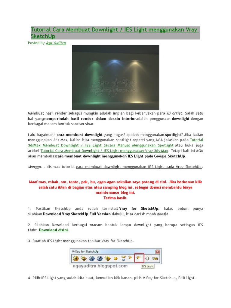 Tutorial Cara Membuat Downlight | PDF
