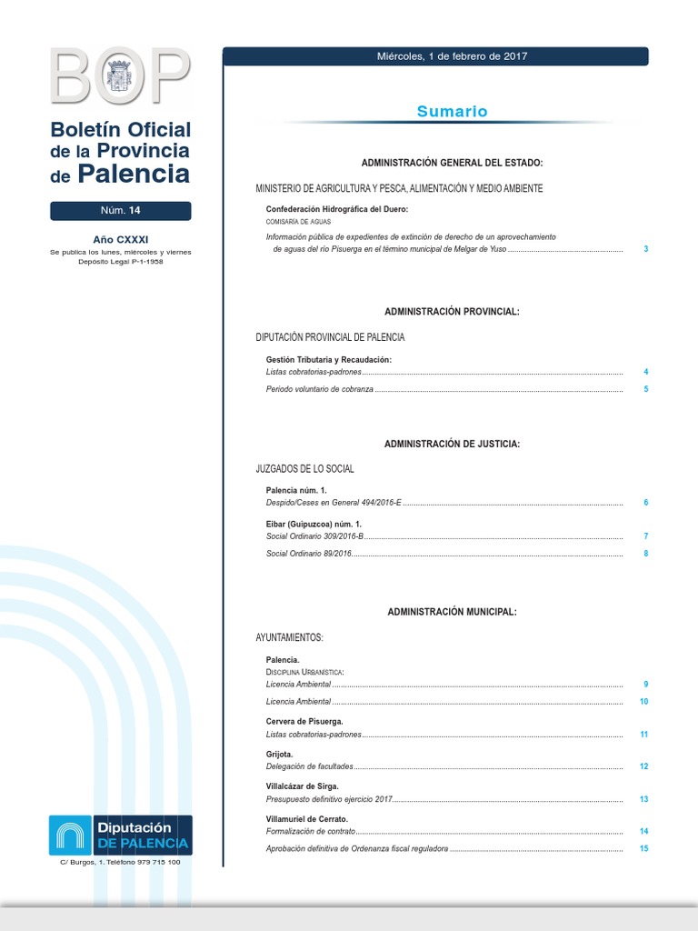 Bop 14 Ordinario | PDF | Gobierno local | Alcalde