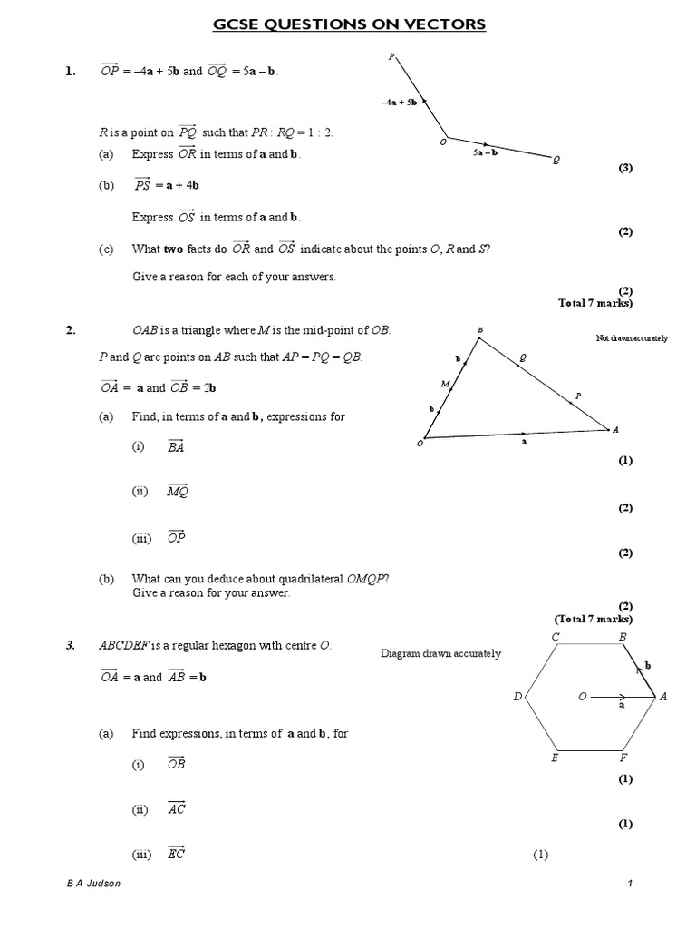 Vectors GCSE | Euclid | Physics & Mathematics