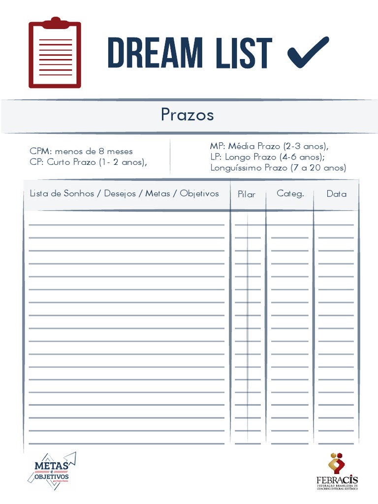 Layout - Ferramenta Dream List | PDF