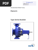 KSB Centrifugal Etanorm | PDF | Bearing (Mechanical) | Pump