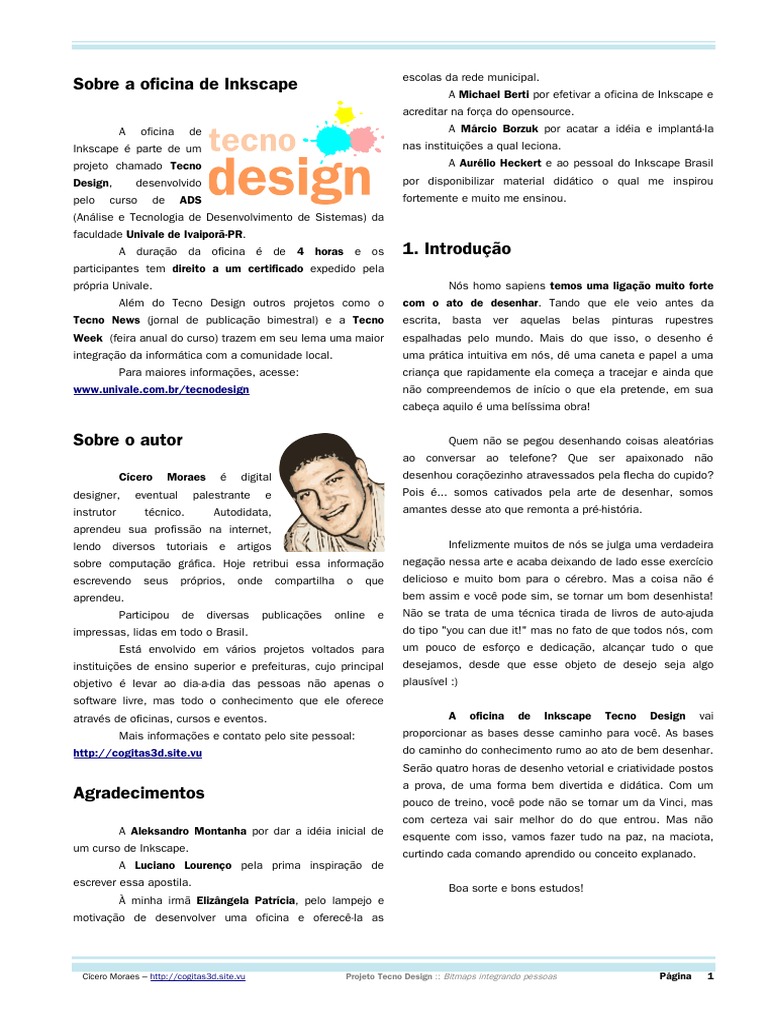 INKSCAPE - Manual PDF | PDF | Modelo de cores RGB | Cor