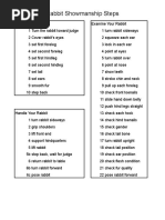 ARBA Official Breed ID Guide Rabbit Breed Showroom Variety Four or Six ...