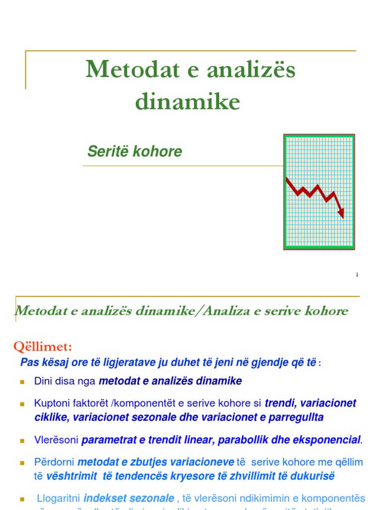 STATISTIKE Metodat e Analizës Dinamike | PDF