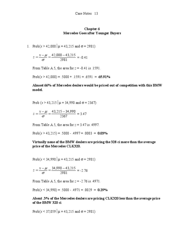 Case Answers | PDF | Poisson Distribution | Teaching Mathematics