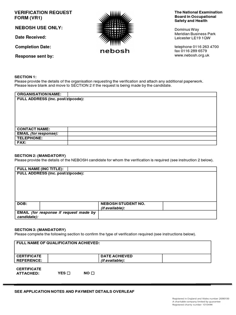 VR1 Verification Request Form v3 2106162192016461440 | Authentication ...