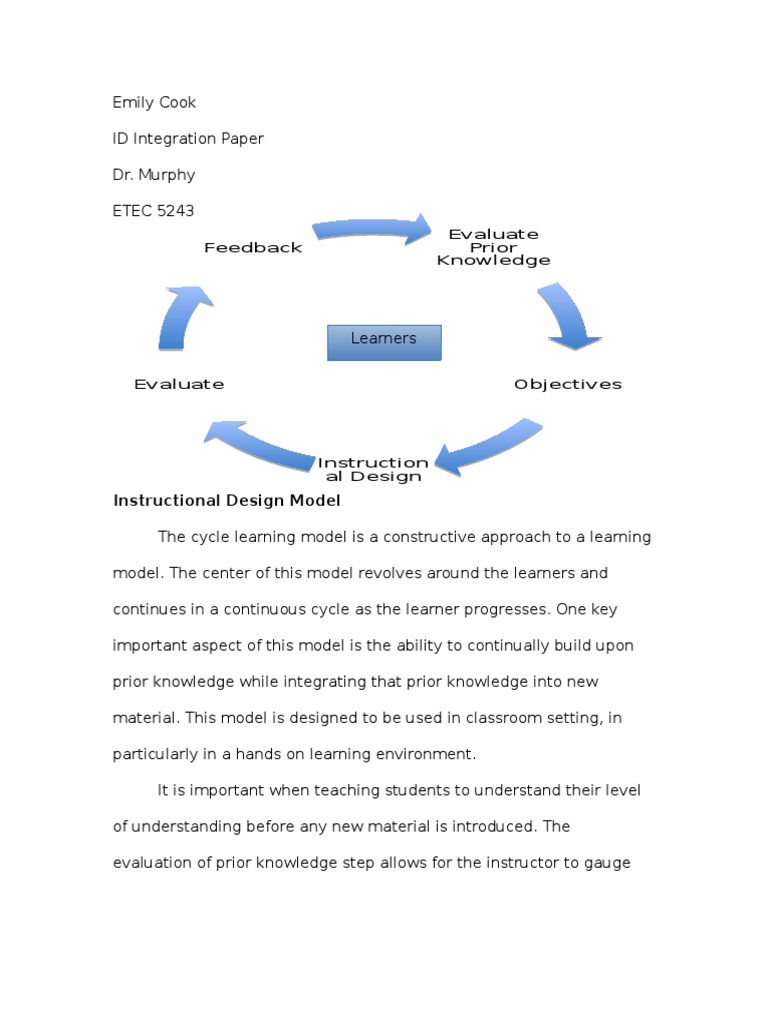 Id Integration Paper | Download Free PDF | Instructional Design ...