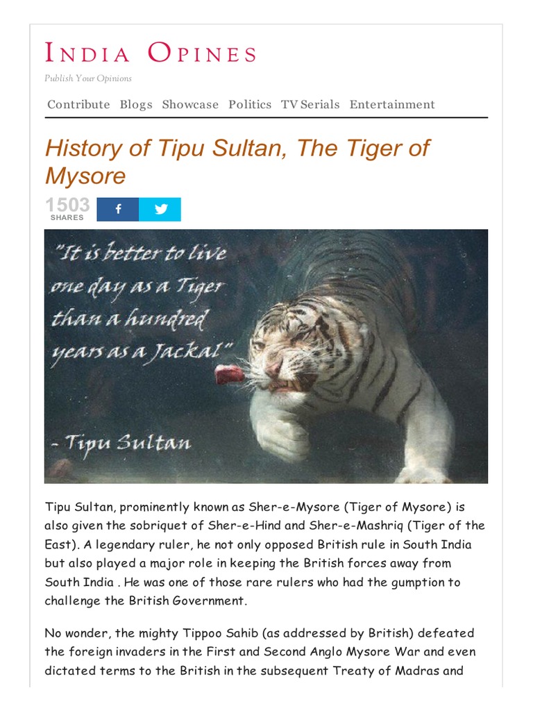 23 Http Indiaopines Com History Tipu Sultan Tiger Mysore | Rocketry ...