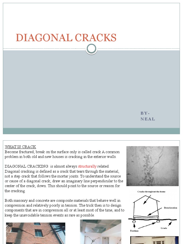 Diagonal Cracks | PDF | Fracture | Wall