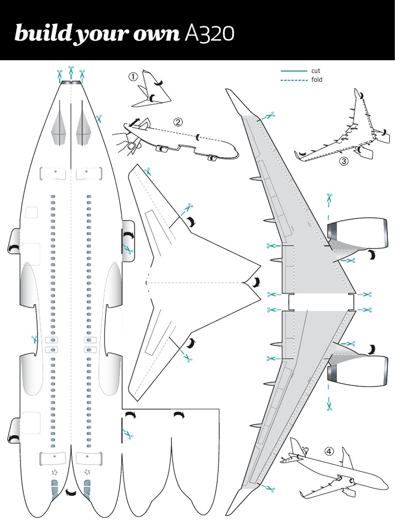 Build Your Own A320 Papercraft | PDF | Airbus