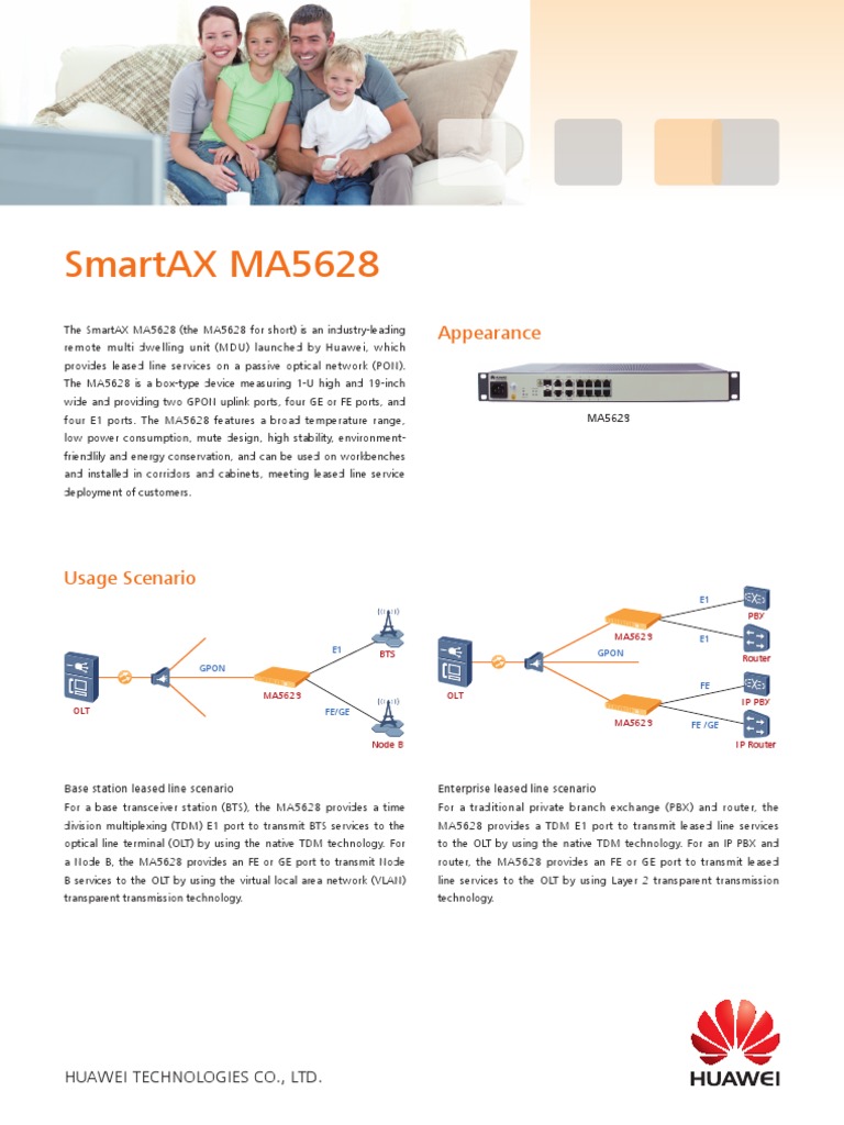 Huawei SmartAX MA5628 Brief Product Brochure (09-Feb-2012) PDF | PDF ...