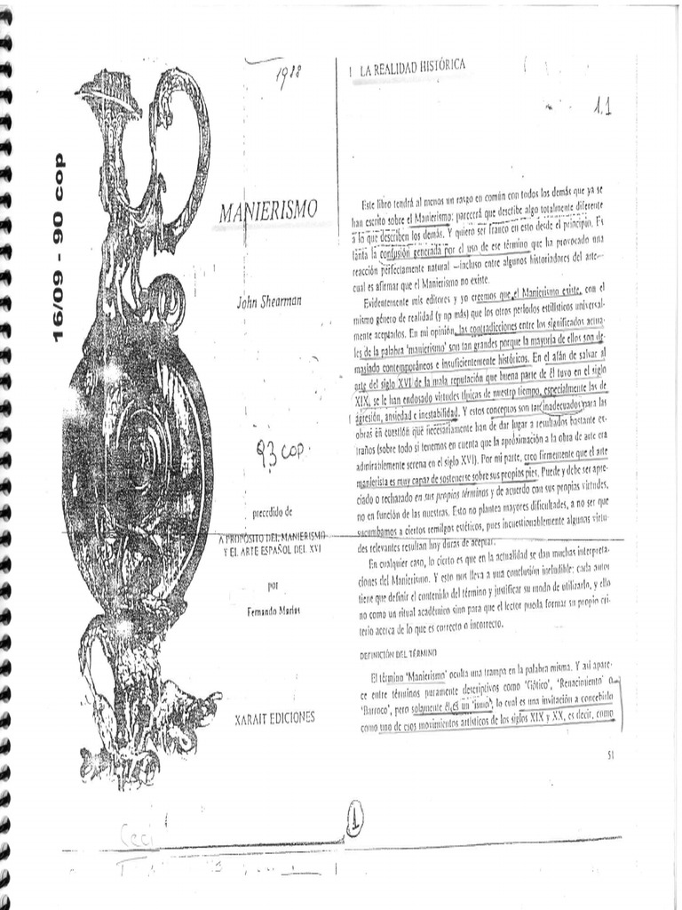 Manierismo, John Shearman | PDF