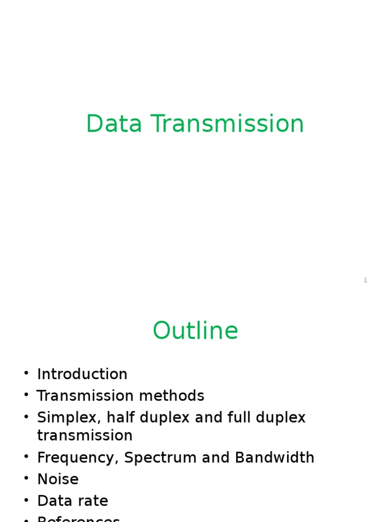 Data Transmission.ppt | Transmission Medium | Telecommunications ...
