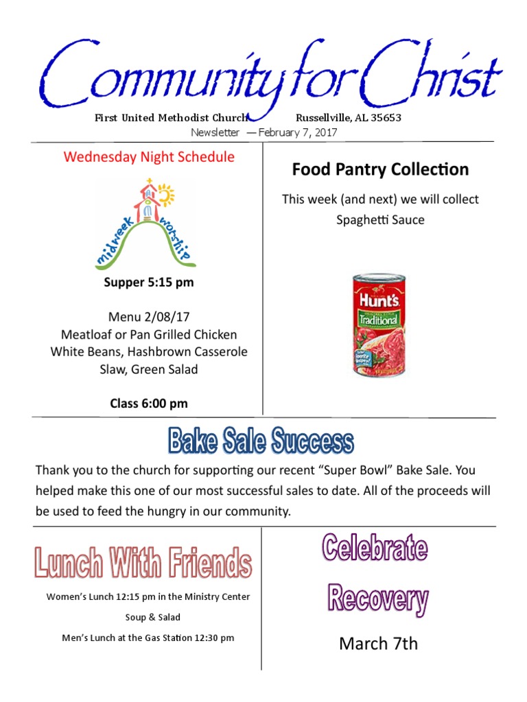 Mini Newsletter 168 | PDF | Lunch | Food And Drink Preparation