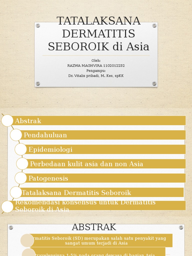 Tatalaksana Dermatitis Seboroik Di Asia | PDF