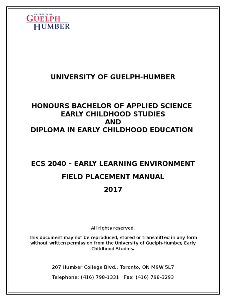 Revisied Final Ecs 2040 Manual | PDF | Early Childhood Education ...