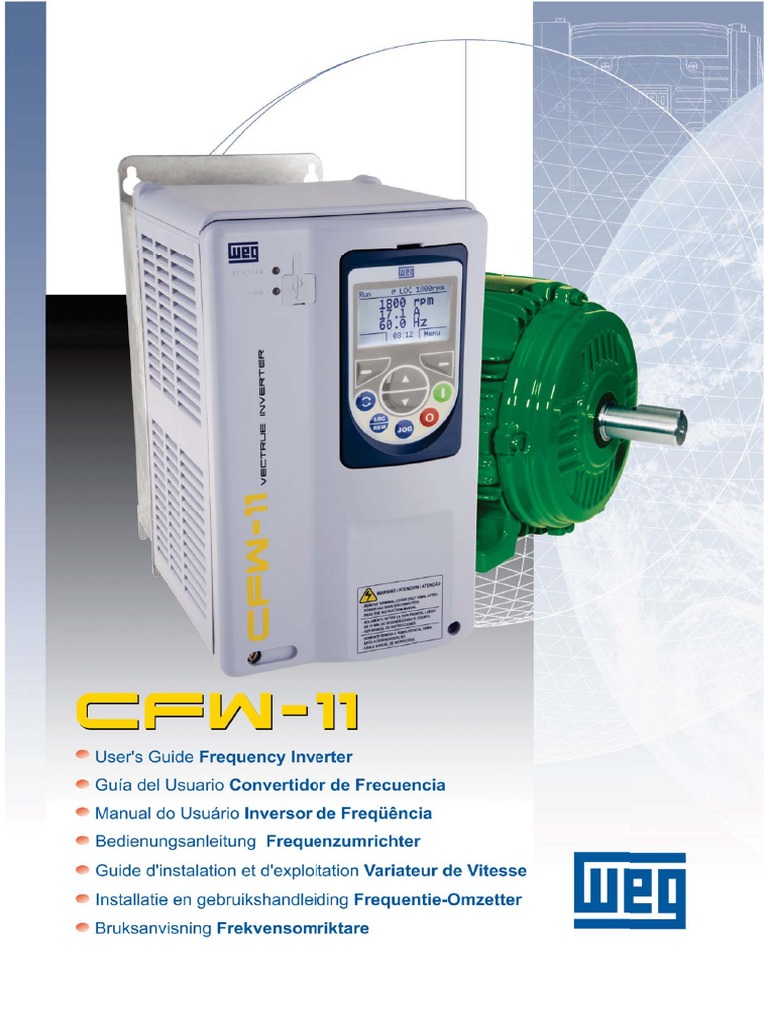 Manual cfw11 PDF | PDF | Rede elétrica | Corrente direta