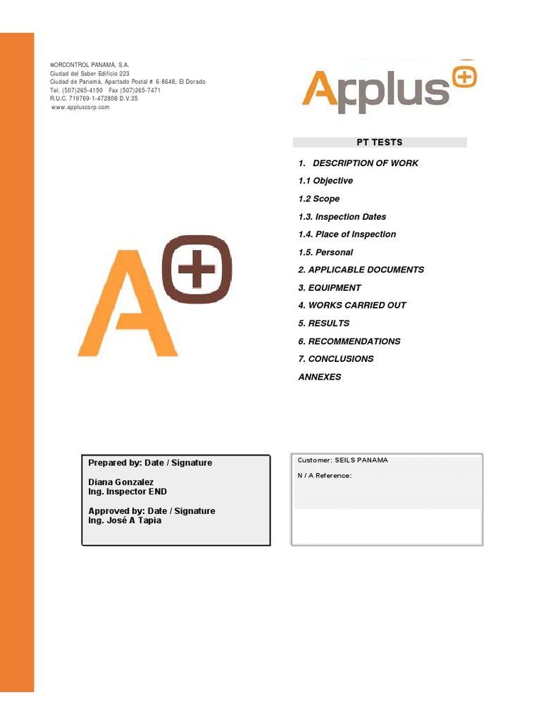 PT Test Report | Download Free PDF | Nondestructive Testing | Welding