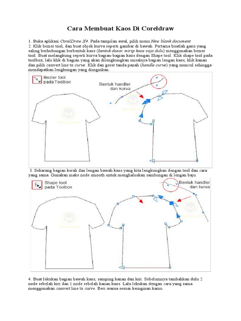 Cara Membuat Kaos Di Coreldraw | PDF | Karier & Perkembangan | Metode & Bahan Ajar