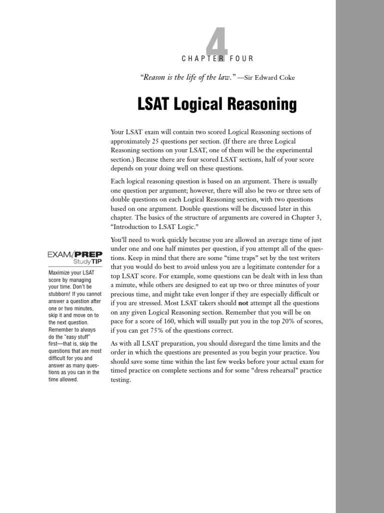 LSAT Logical Reasoning | Download Free PDF | Law School Admission Test ...