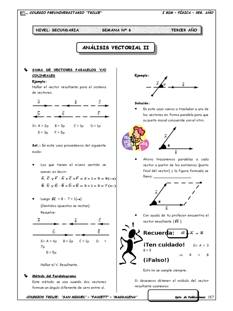 Guía #6 - Análisis Vectorial II | PDF | Vector Euclidiano | Álgebra lineal