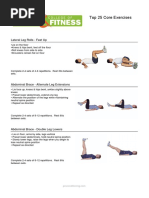50 Compound Exercises Checklist Isolation Exercises | PDF | Weight ...