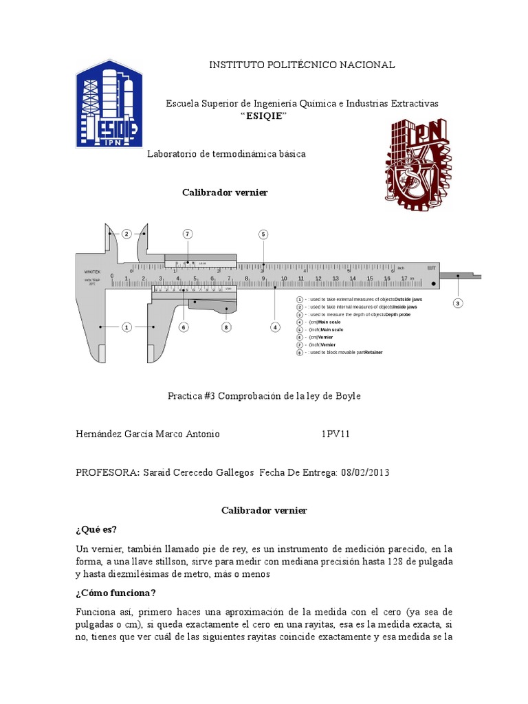 Calibrador Vernier | Medición | Observación científica