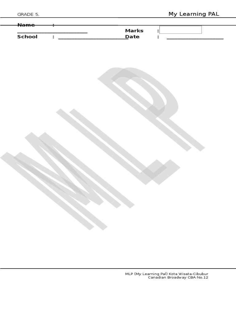 Background Grade 5 | PDF