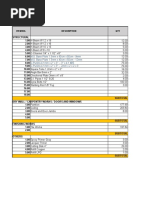Sample Bill of Materials For Construction | PDF | Door | Tile