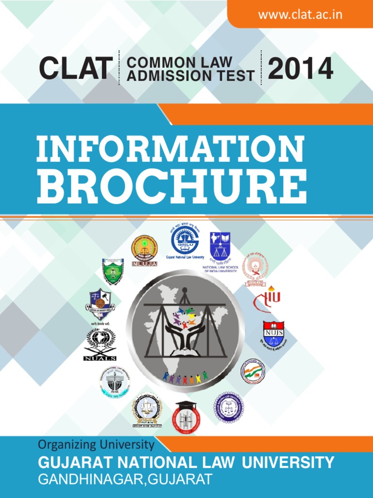 Infomation Brochure CLAT-2014 | PDF | Academia | Schools