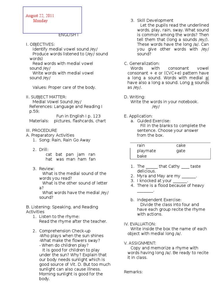 Grade 1 Lesson Plan 1q. English | PDF | Question | Reading Comprehension
