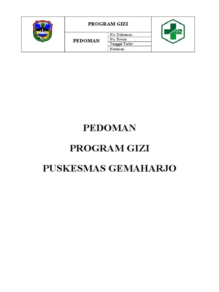 Pedoman Program Gizi | PDF