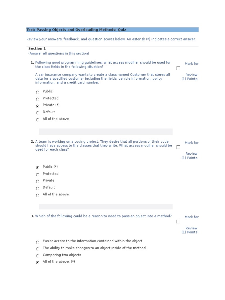 Passing Objects And Overloading Methods Pdf Method Computer Programming Parameter
