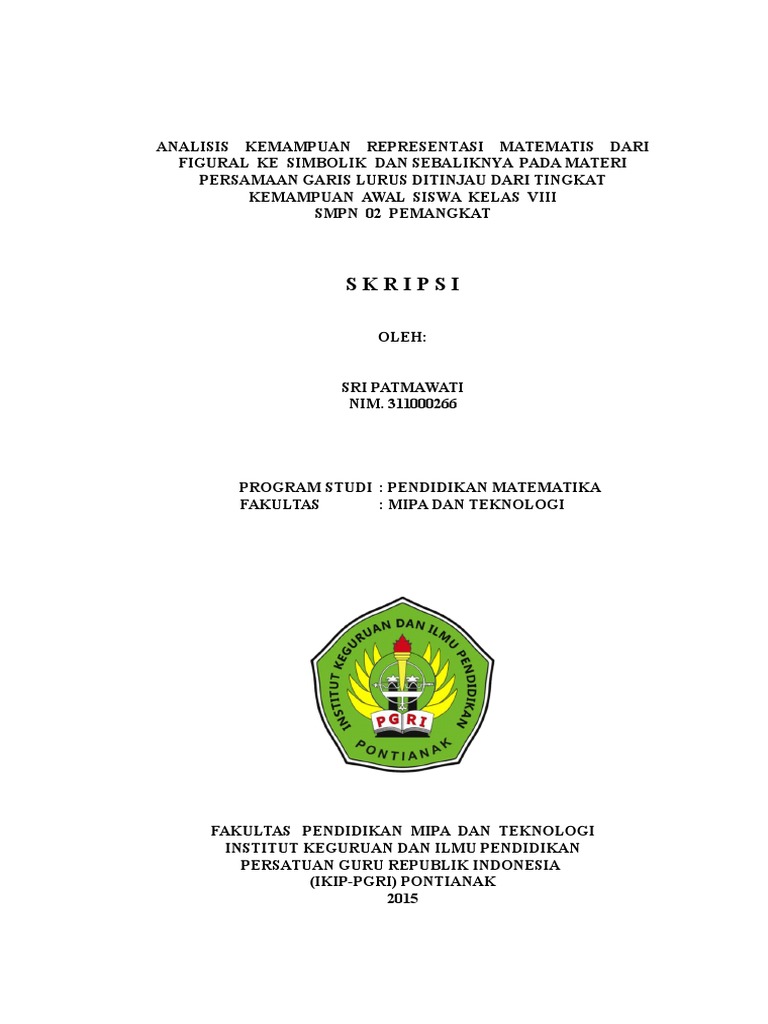1 Cover Skripsi | PDF | Komputer