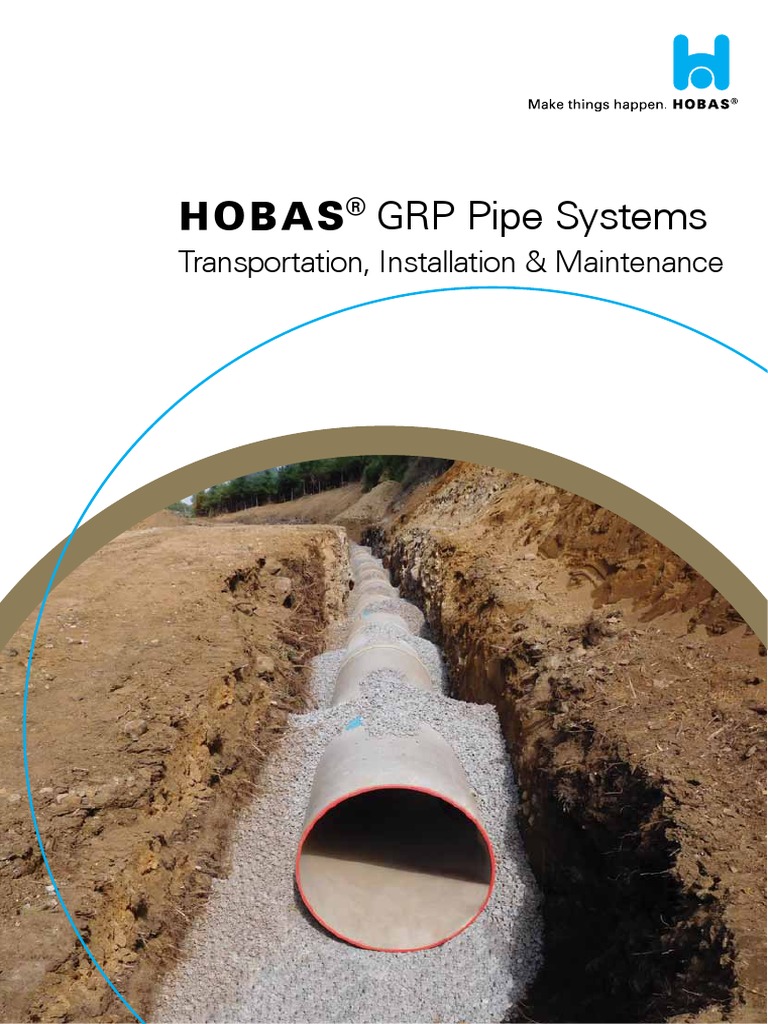GRP Installation Underground | PDF | Pipe (Fluid Conveyance) | Pipeline Transport
