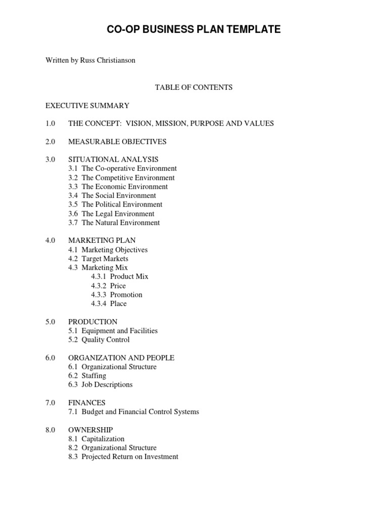 Cooperative Business Examples