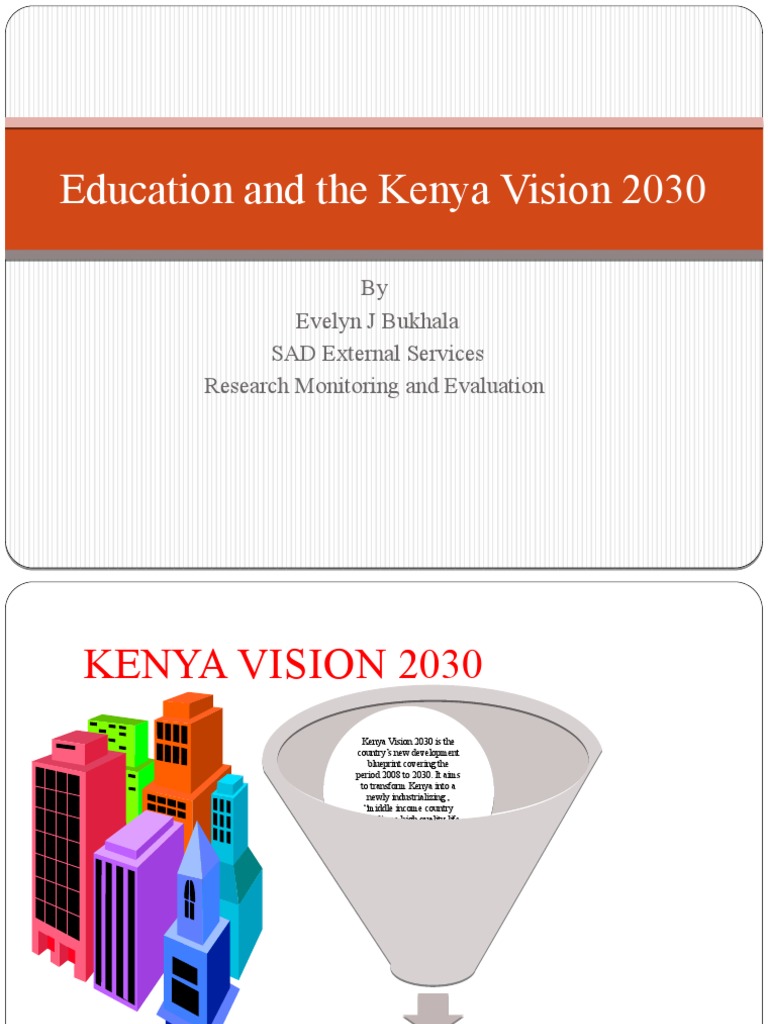 Education Goals in Kenya Vision 2030 | PDF | Innovation | Teachers