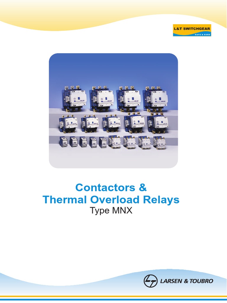 MNX Contactor Technical Specifications | PDF | Relay | Series And ...