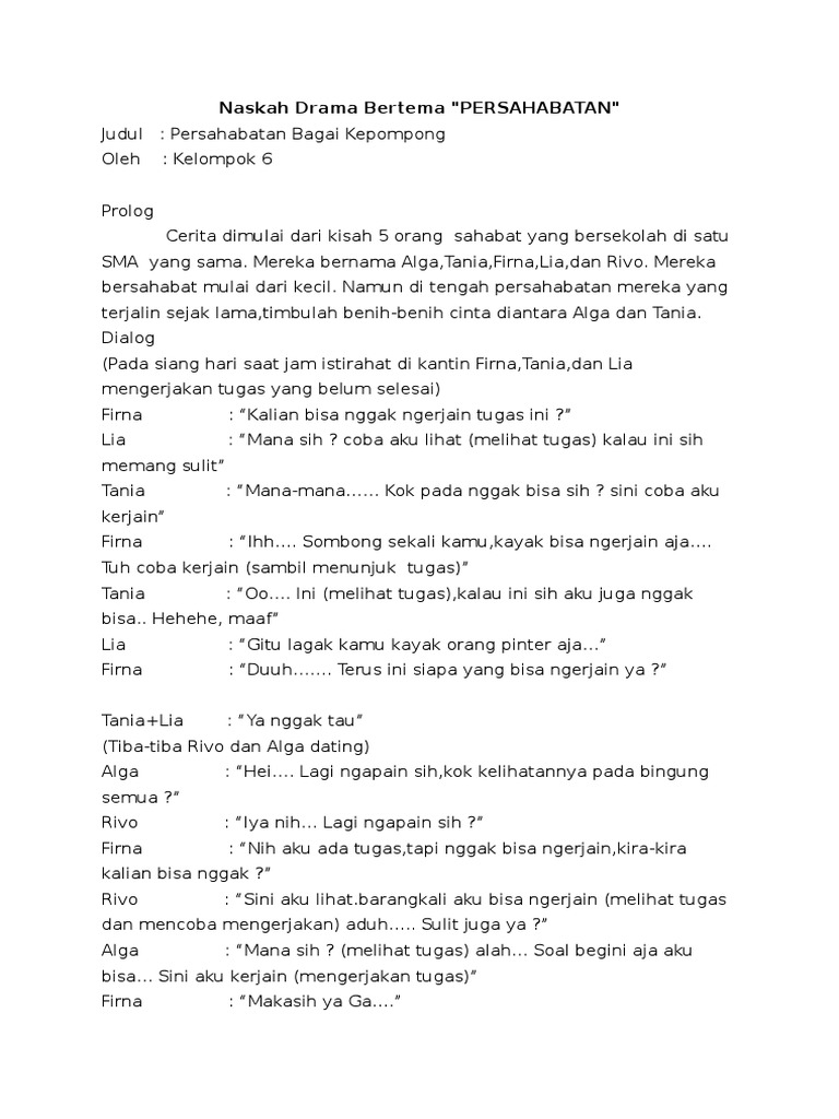 Naskah Drama Bertema | PDF