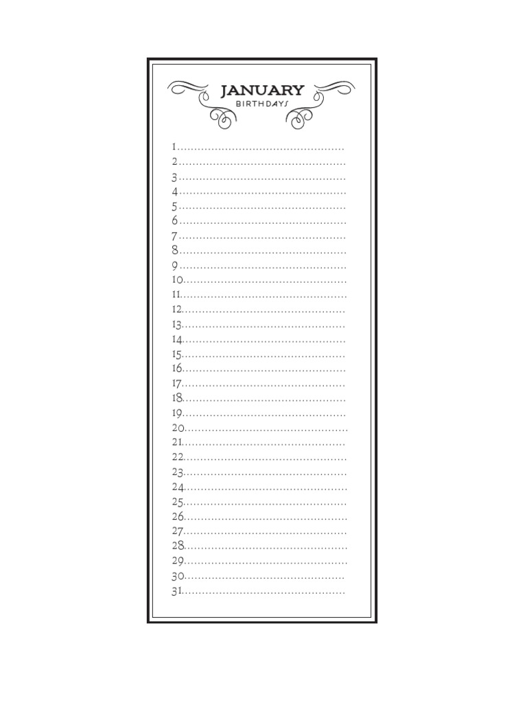 Birthday Book PDF | PDF