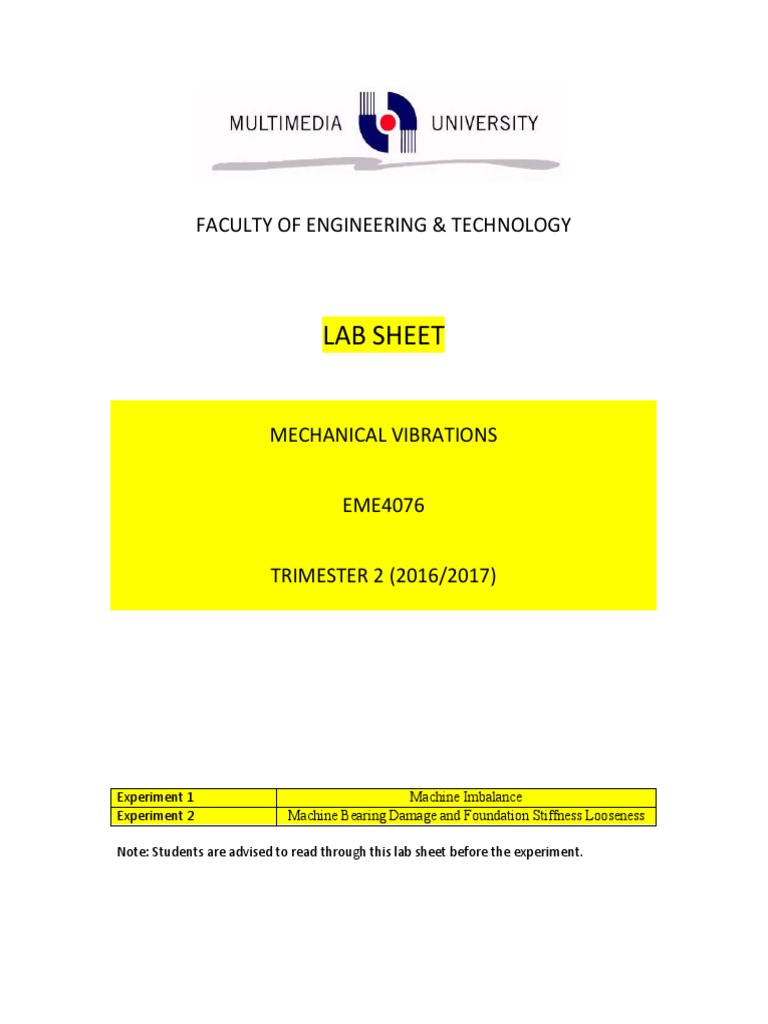 Lab Sheet PDF | PDF | Engineering | Experiment