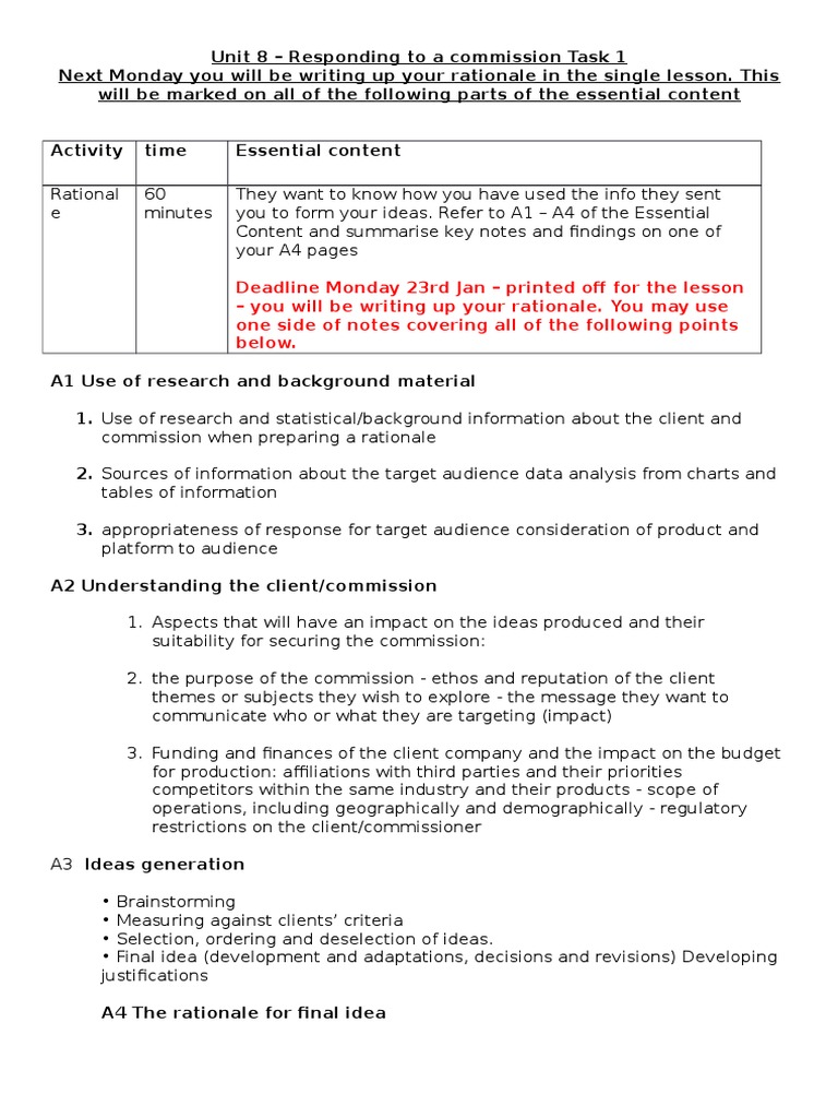Unit 8 Task 1 | PDF | Target Audience | Science