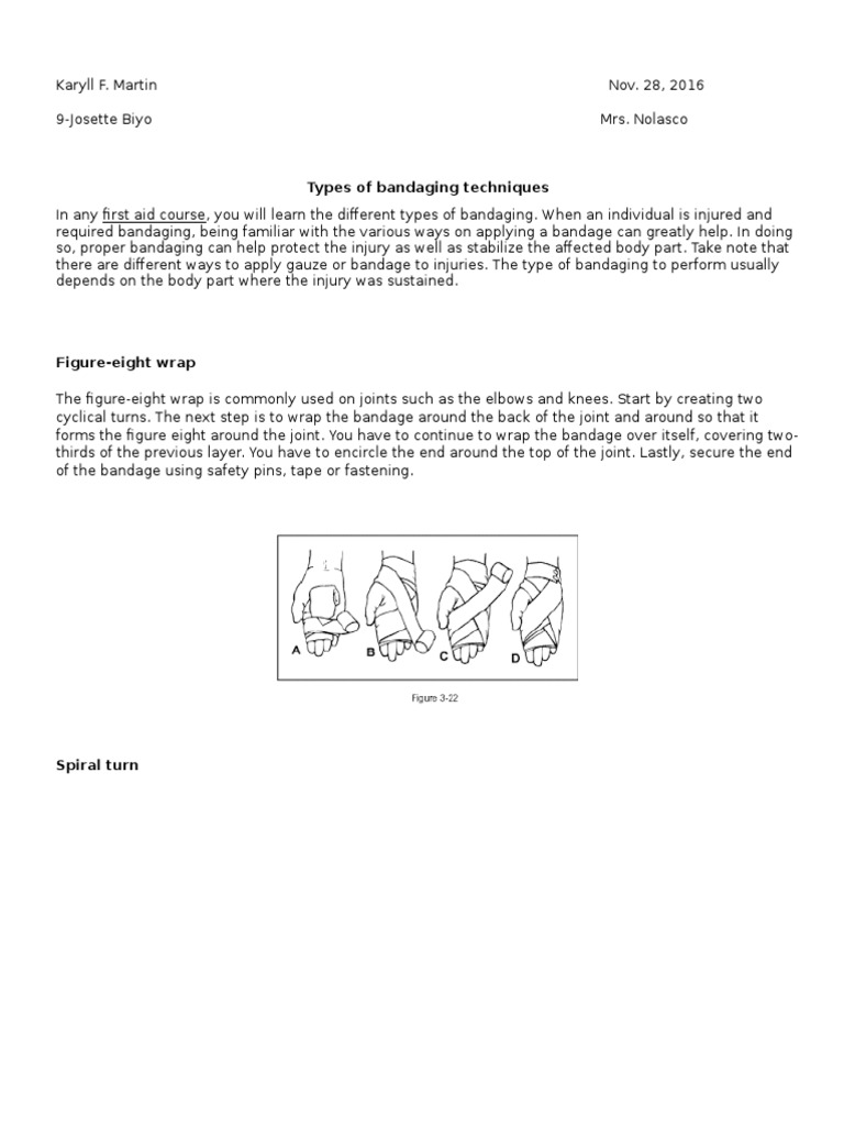 Types of Bandaging Techniques | PDF | Angle | Triangle
