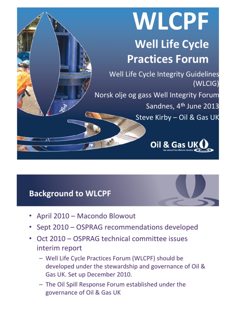 Well Life Cycle Integrity Guidelines | PDF | Subsea (Technology ...