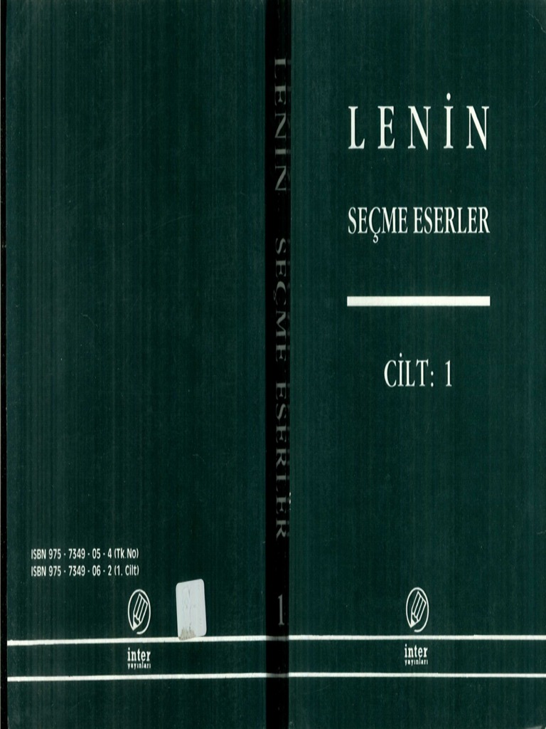 Lenin Selected Works Vol.1 | PDF