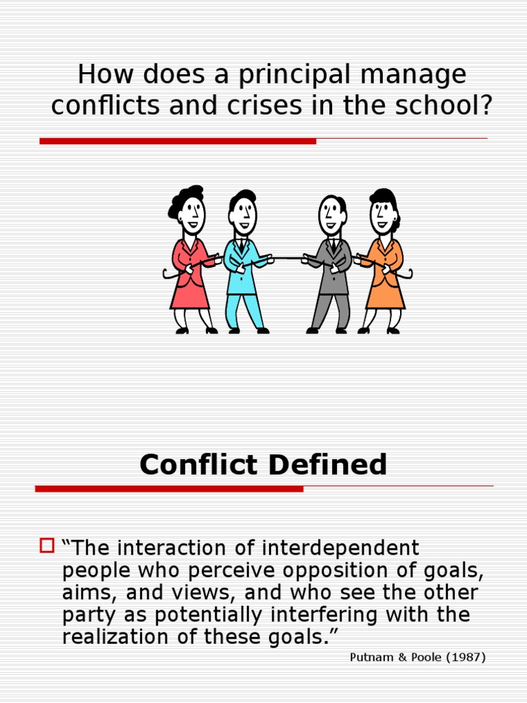Conflict Management in School | PDF | Conflict (Process) | Crisis ...