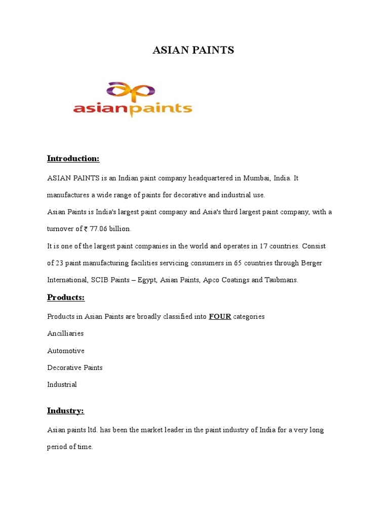 Asian Paints Cost Analysis 2025 | PDF | Inventory | Expense