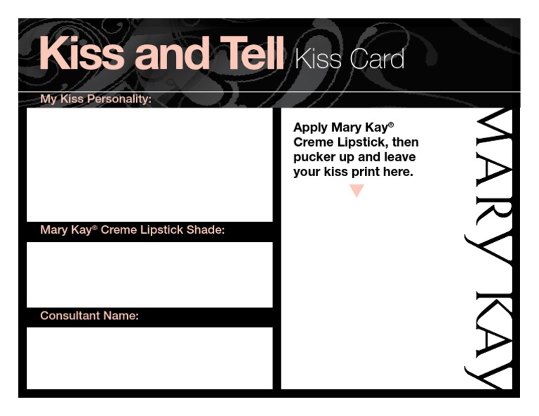 Kiss Card | PDF | Cosmetics | Toiletry