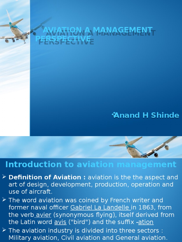Introduction to Aviation Management | PDF | Airport | Aviation